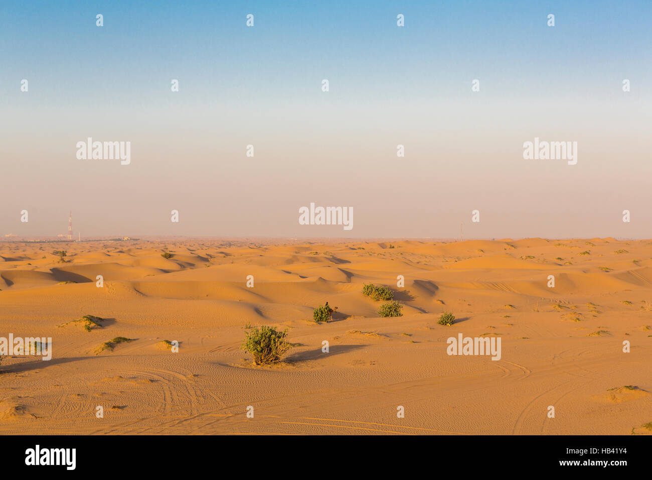 Sand dunes desert near Dubai in UAE Stock Photo - Alamy