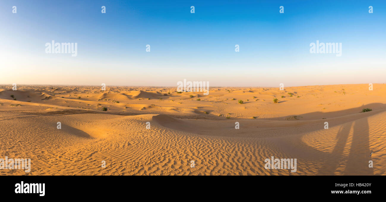 Sand dunes desert near Dubai in UAE Stock Photo - Alamy