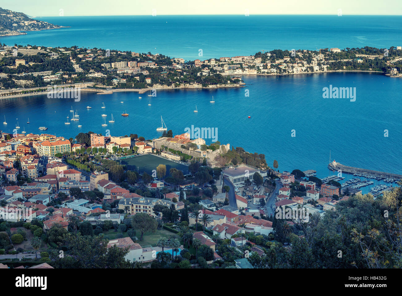 Cote d'Azur France. Luxury resort and bay of French riviera Stock Photo ...