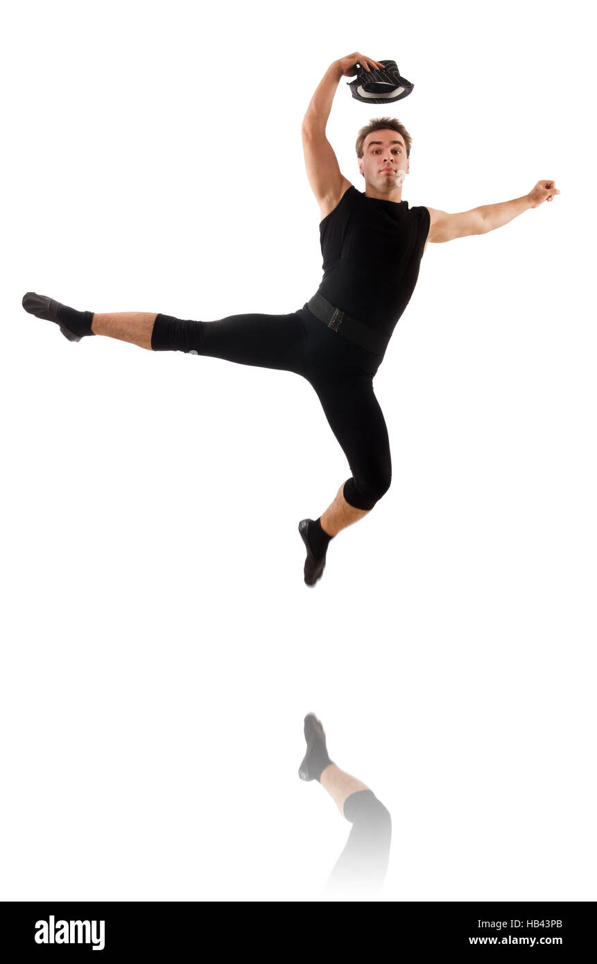 Young dancer isolated on the white Stock Photo - Alamy