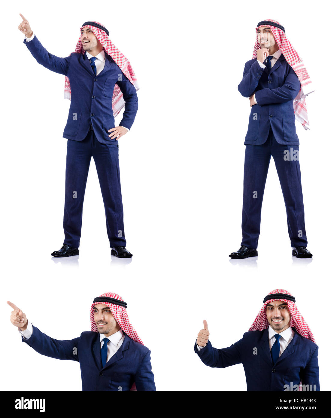 Set of photos with arab businessman Stock Photo - Alamy