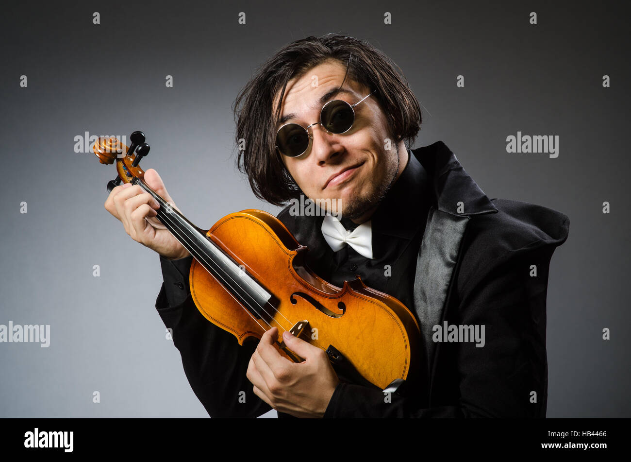 Man in musical art concept Stock Photo - Alamy