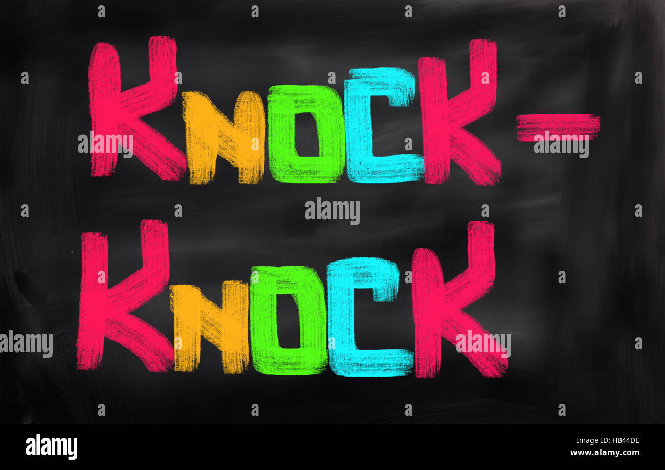 Knock Knock Concept Stock Photo - Alamy