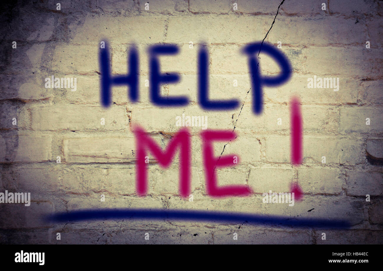 Help Me Concept Stock Photo - Alamy