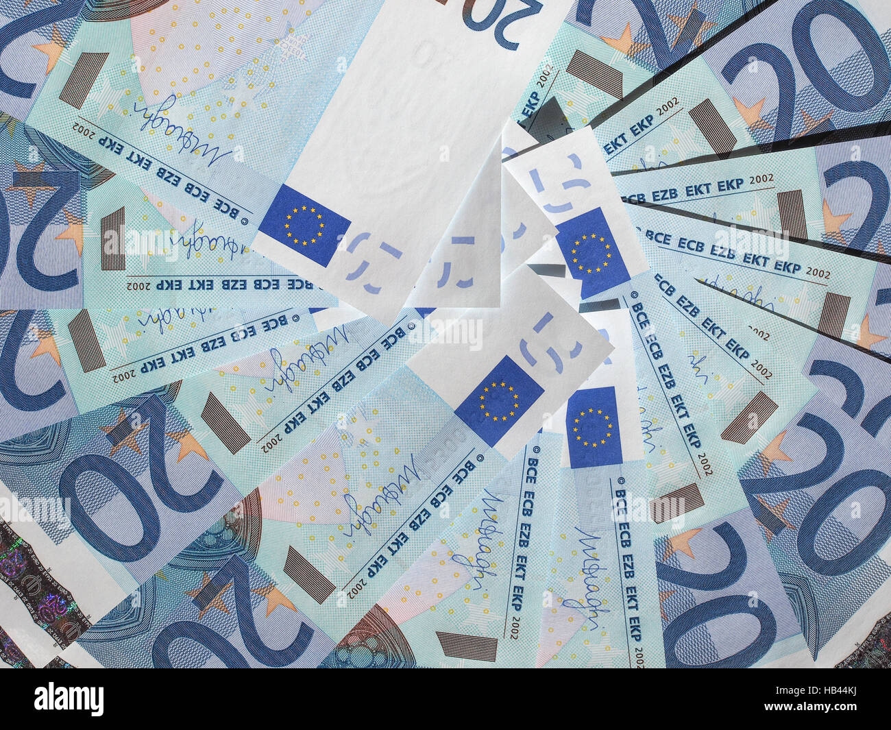Twenty Euro notes Stock Photo - Alamy
