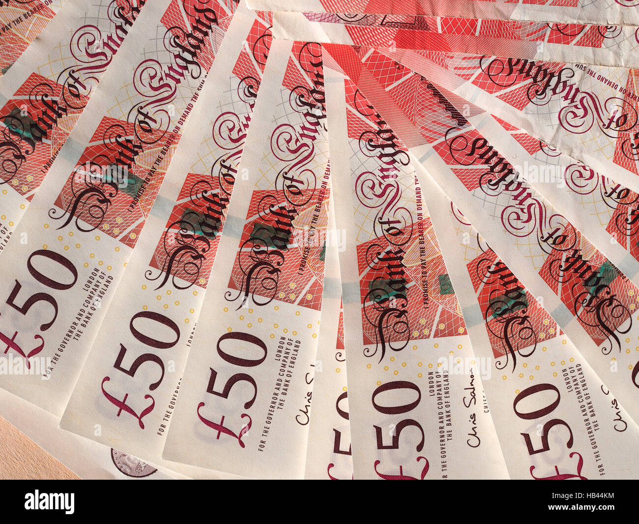 Fifty Pound notes Stock Photo - Alamy