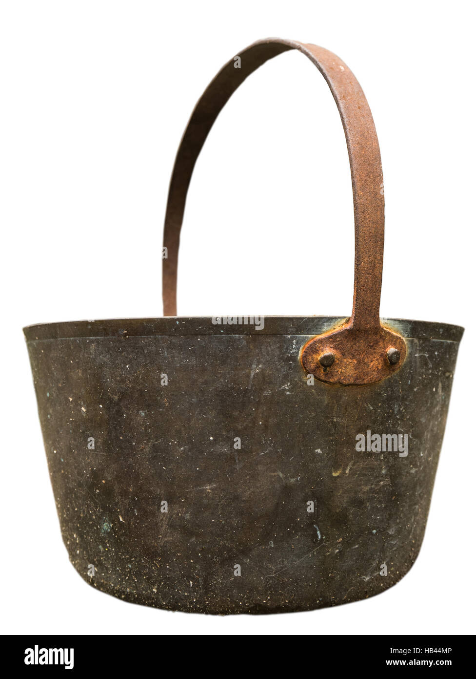 Vintage Brass Pail Stock Photo - Alamy