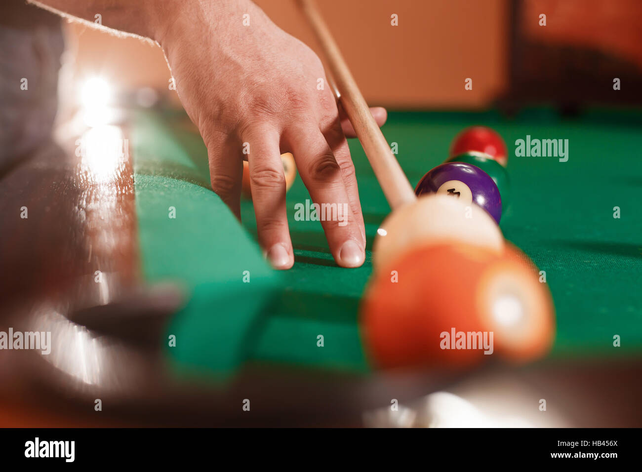 Male hand beats a sphere Stock Photo - Alamy