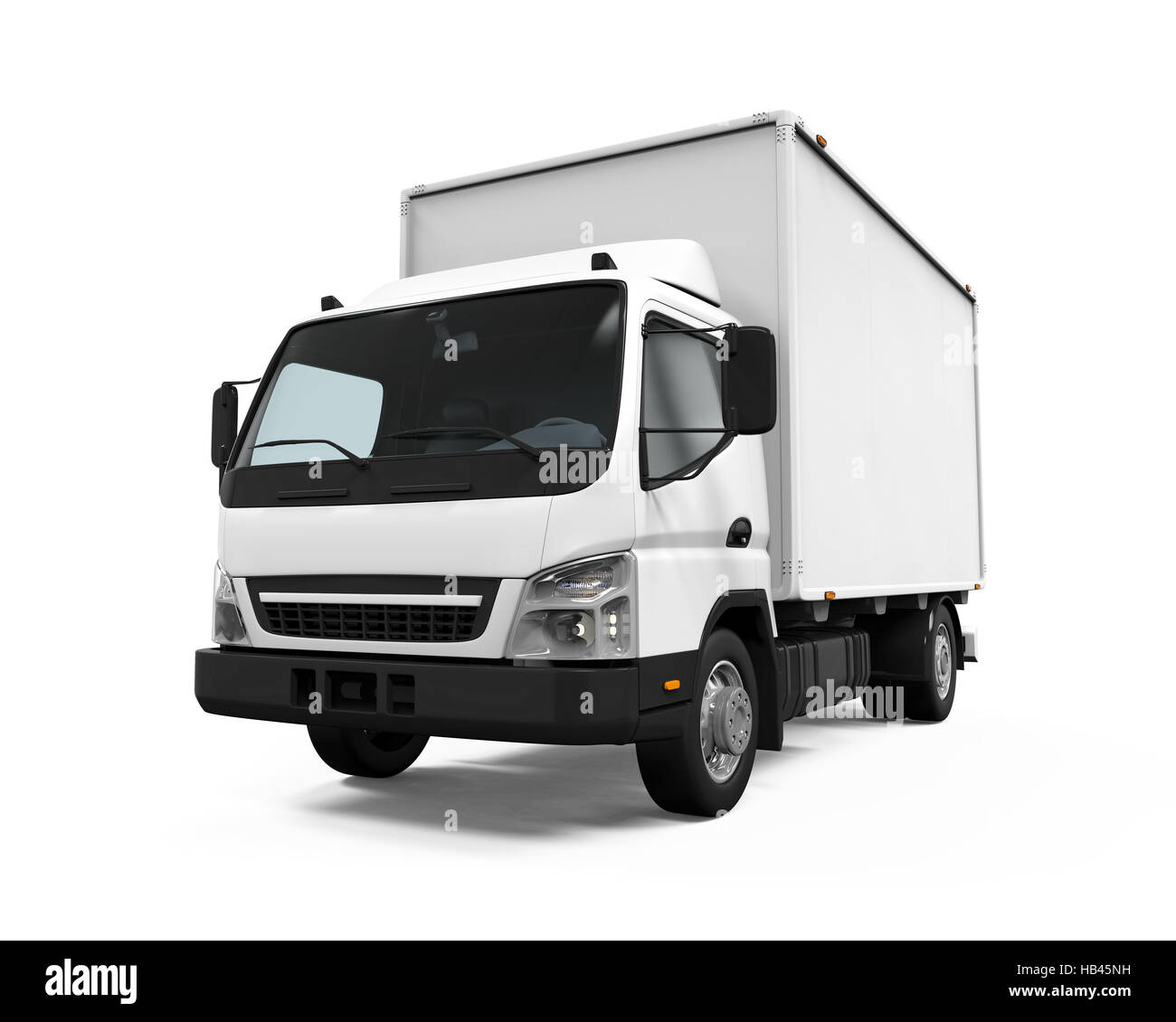 Delivery Van Isolated Stock Photo - Alamy