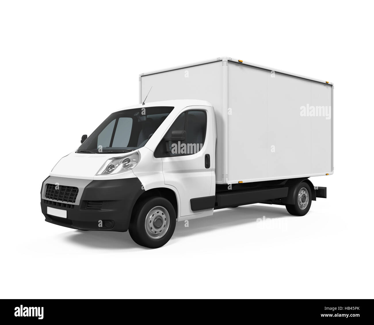 Delivery Van Isolated Stock Photo - Alamy