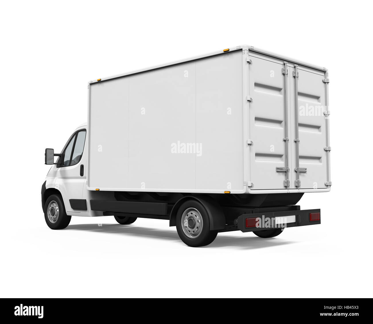 Delivery Van Isolated Stock Photo - Alamy