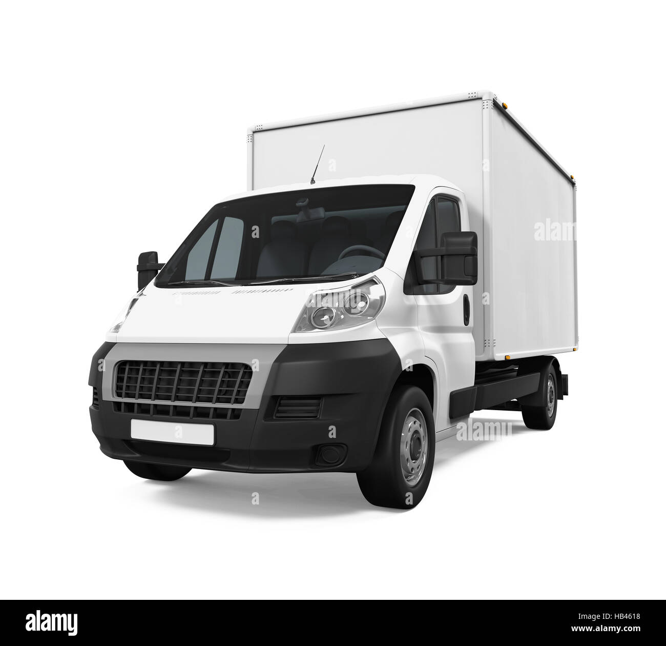 Delivery Van Isolated Stock Photo - Alamy