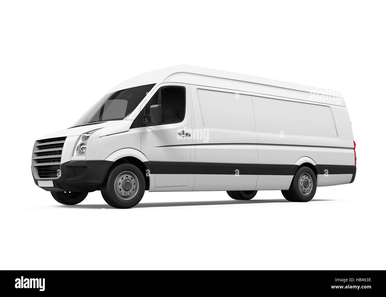 Delivery Van Isolated Stock Photo - Alamy