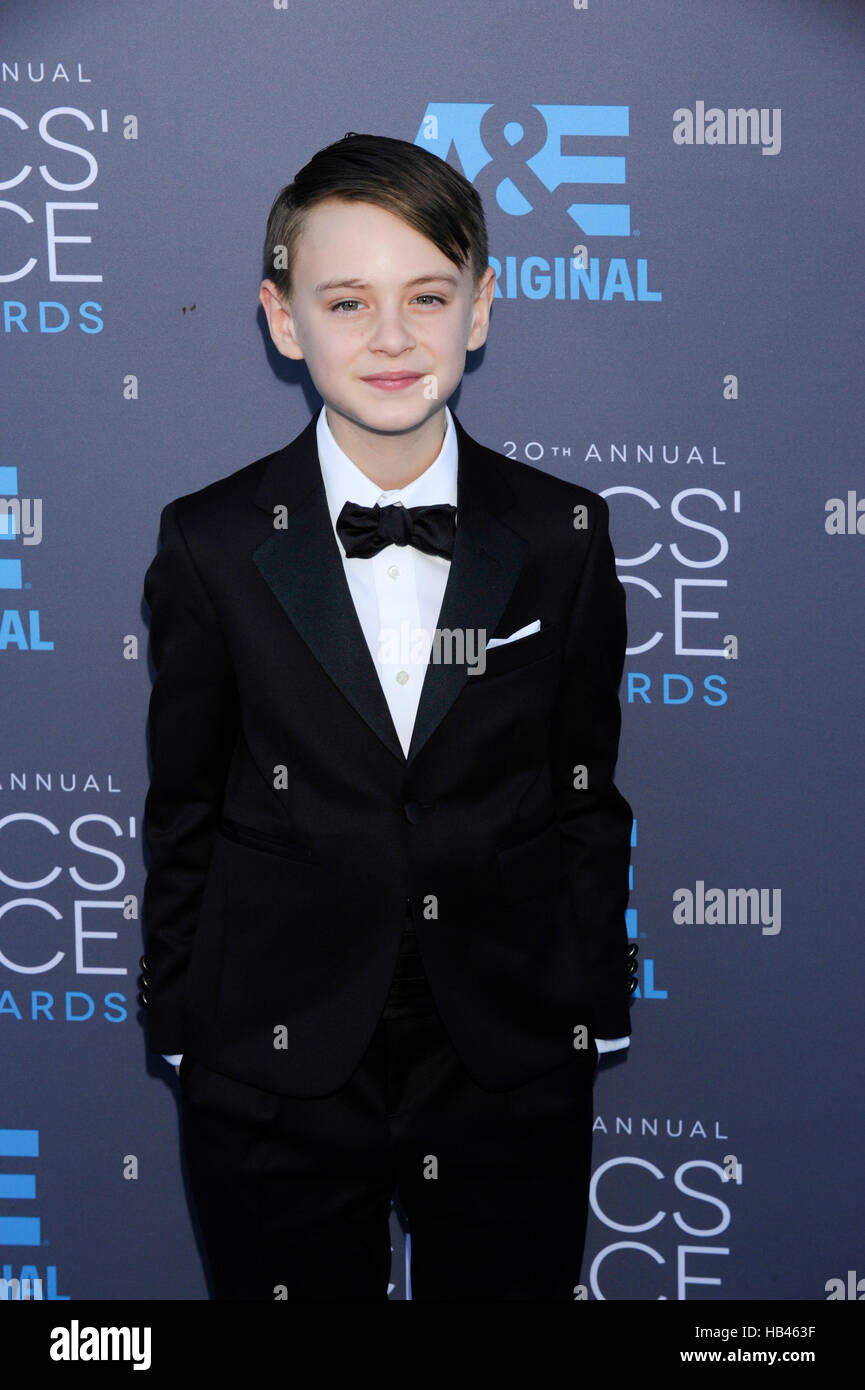 Jaeden Lieberher attends the 20th Critics' Choice Movie Awards at the ...