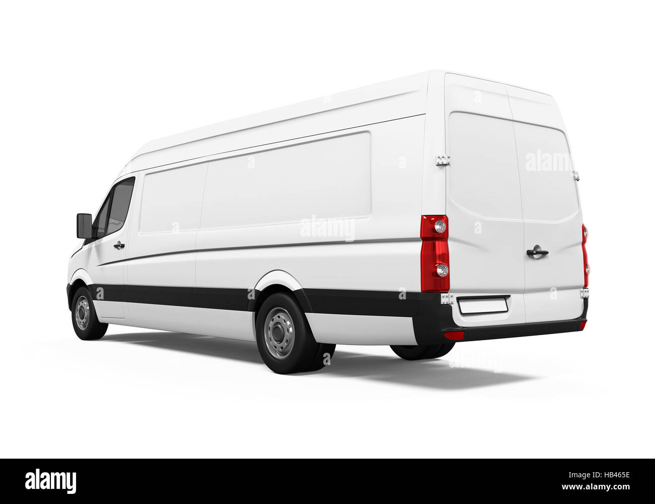 Delivery Van Isolated Stock Photo - Alamy