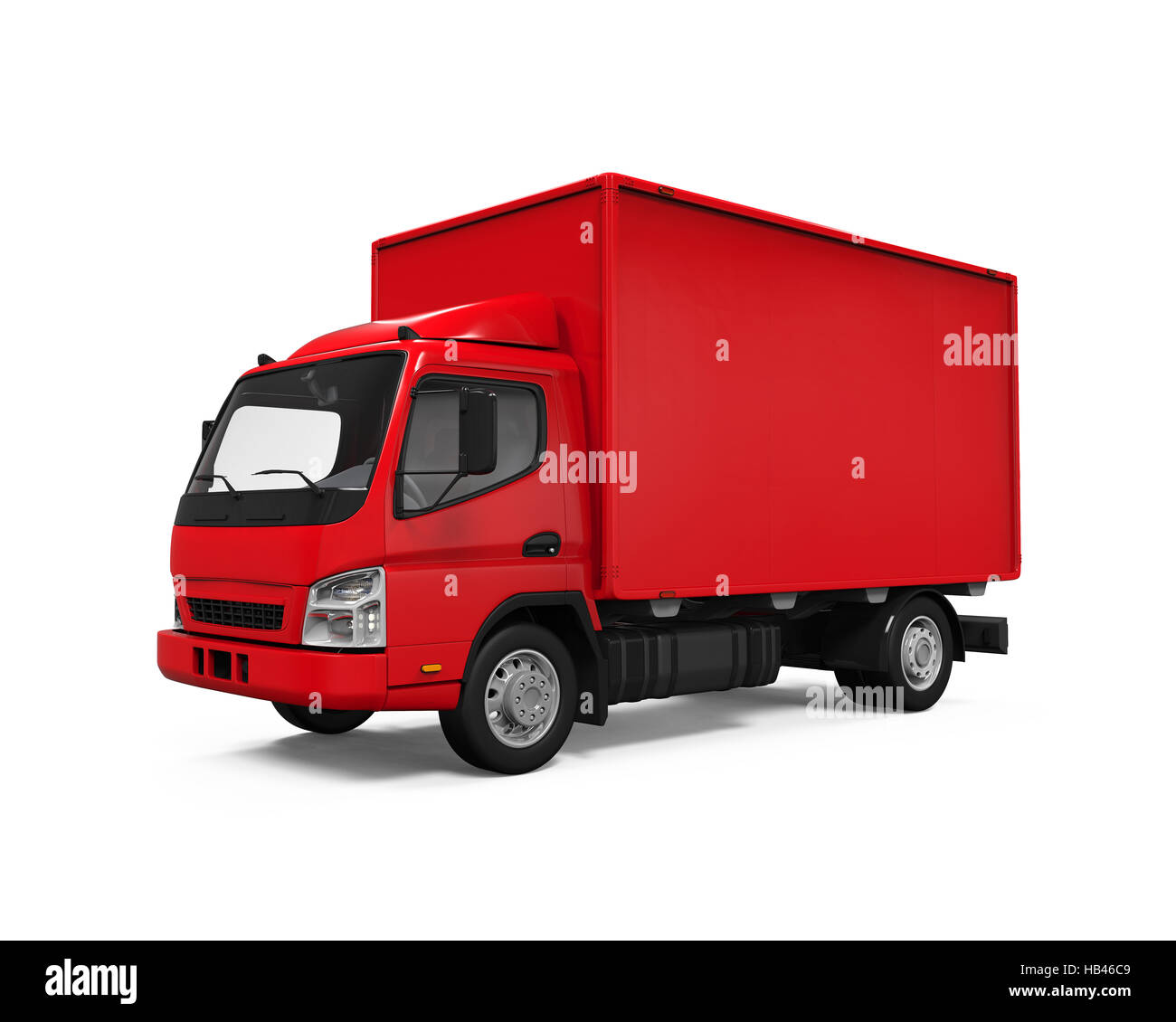 Delivery Van Isolated Stock Photo - Alamy
