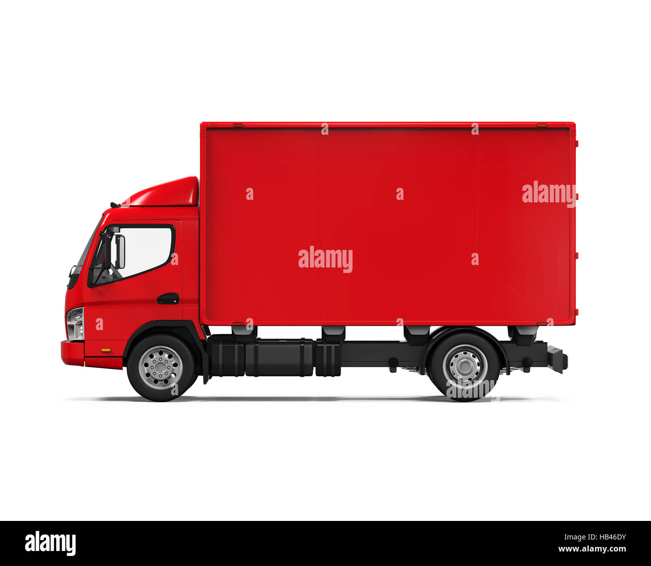 Delivery Van Isolated Stock Photo - Alamy