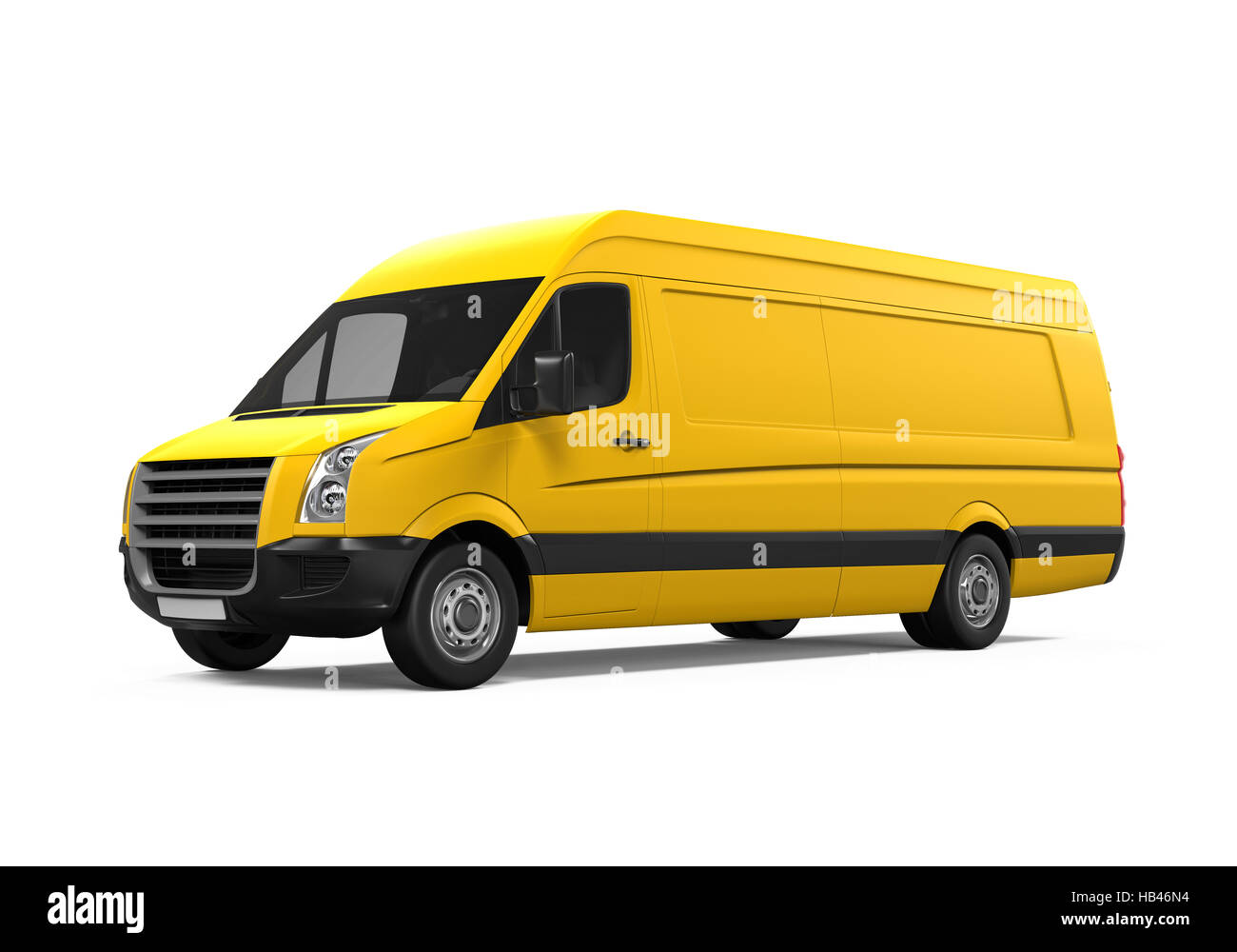 Delivery Van Isolated Stock Photo - Alamy