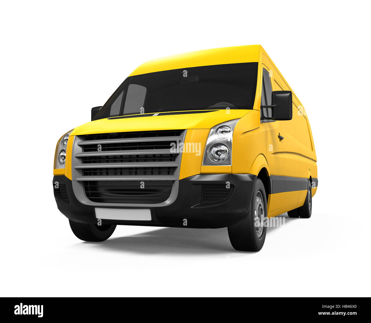 Delivery Van Isolated Stock Photo - Alamy