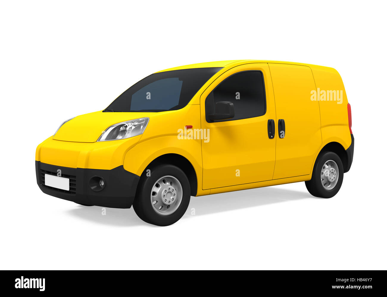 Delivery Van Isolated Stock Photo - Alamy