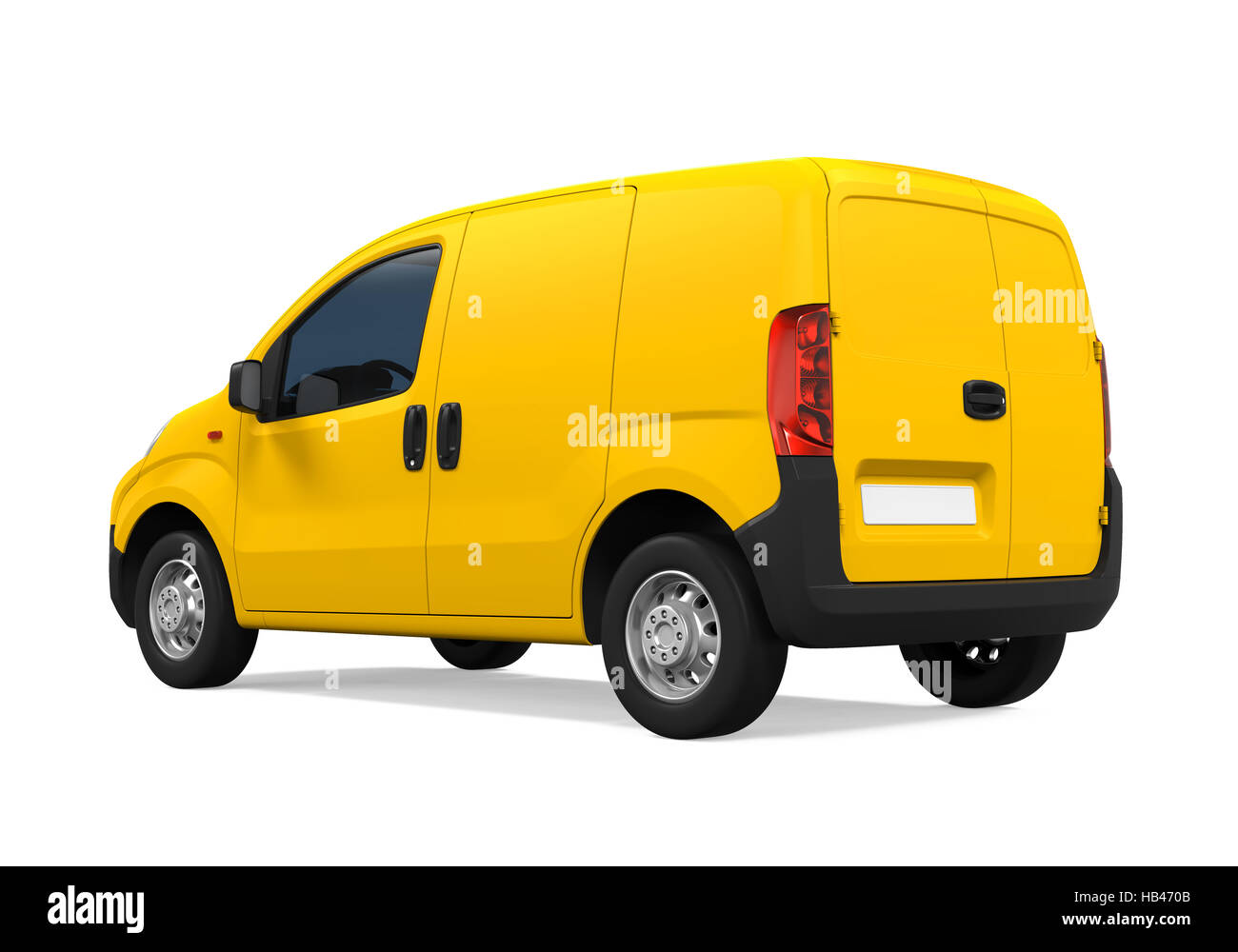 Delivery Van Isolated Stock Photo - Alamy