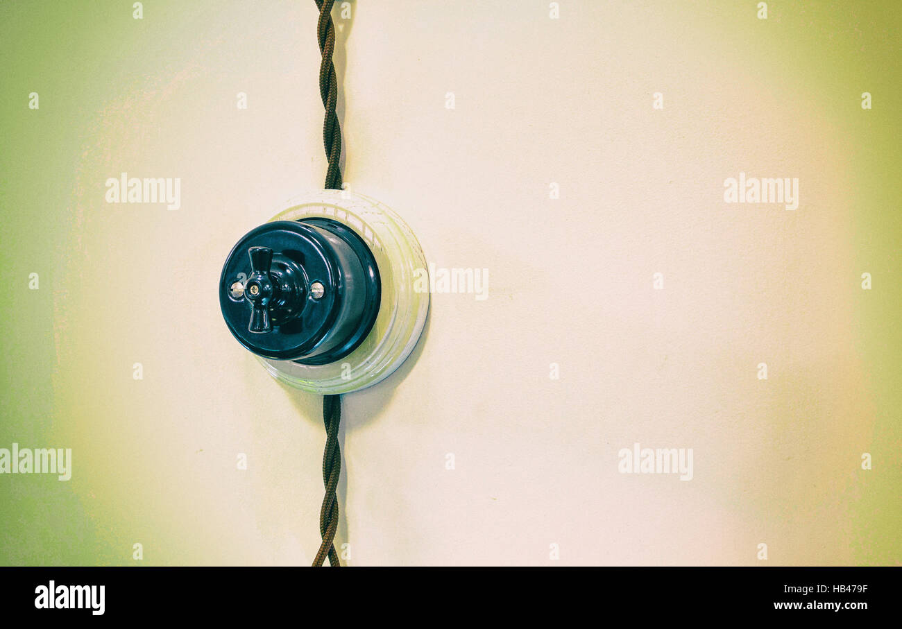 Old electric switches hi-res stock photography and images - Alamy