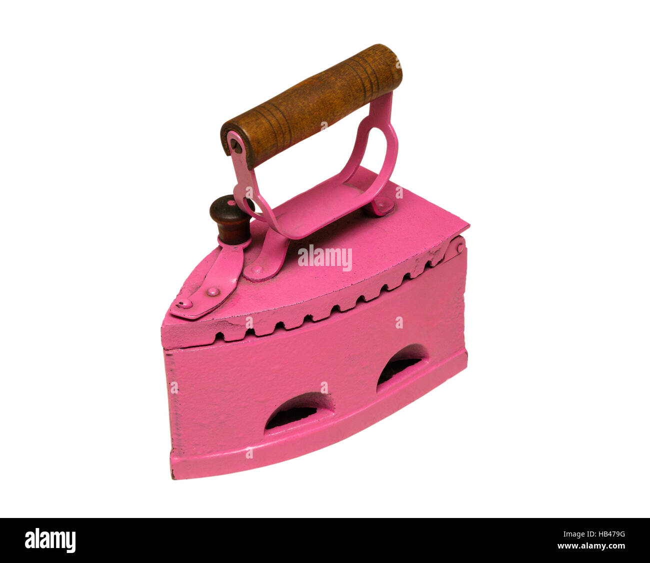 old, Irons, pink Stock Photo - Alamy