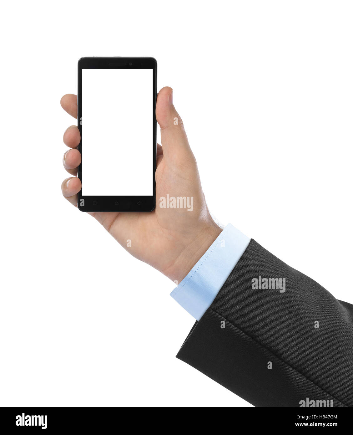 Hand with smartphone Stock Photo - Alamy