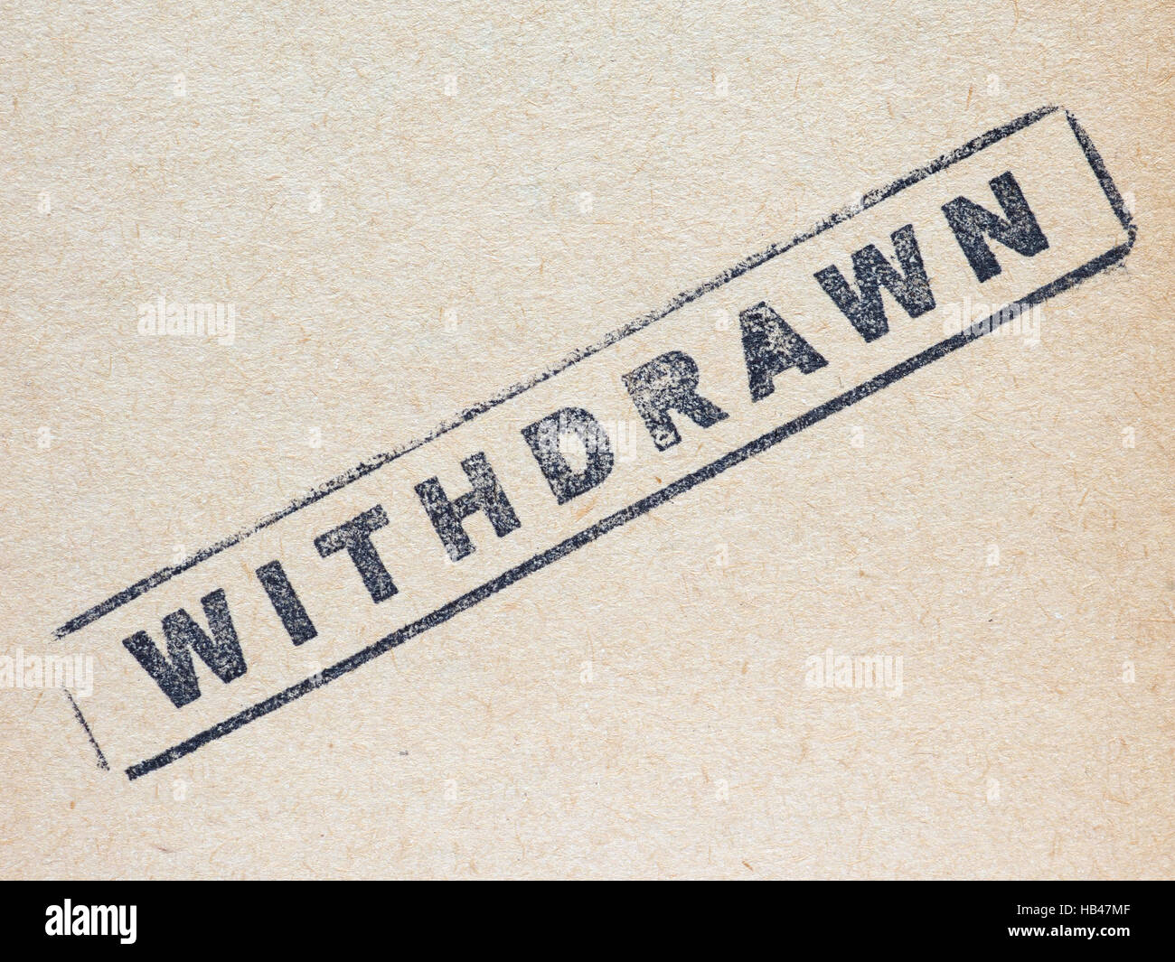 Withdrawn stamp hi-res stock photography and images - Alamy