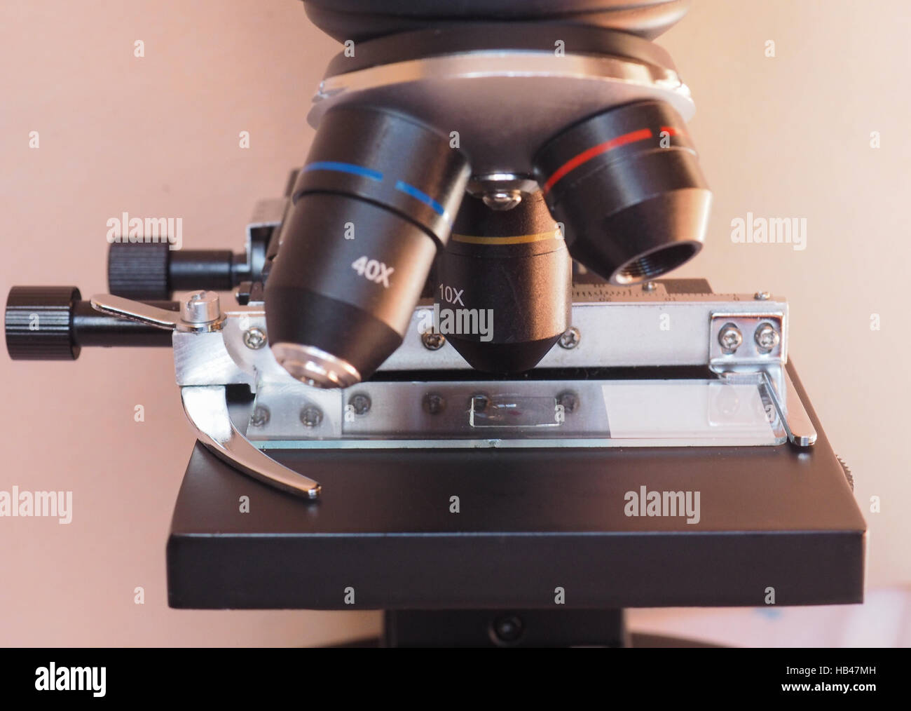 Light microscope detail Stock Photo - Alamy