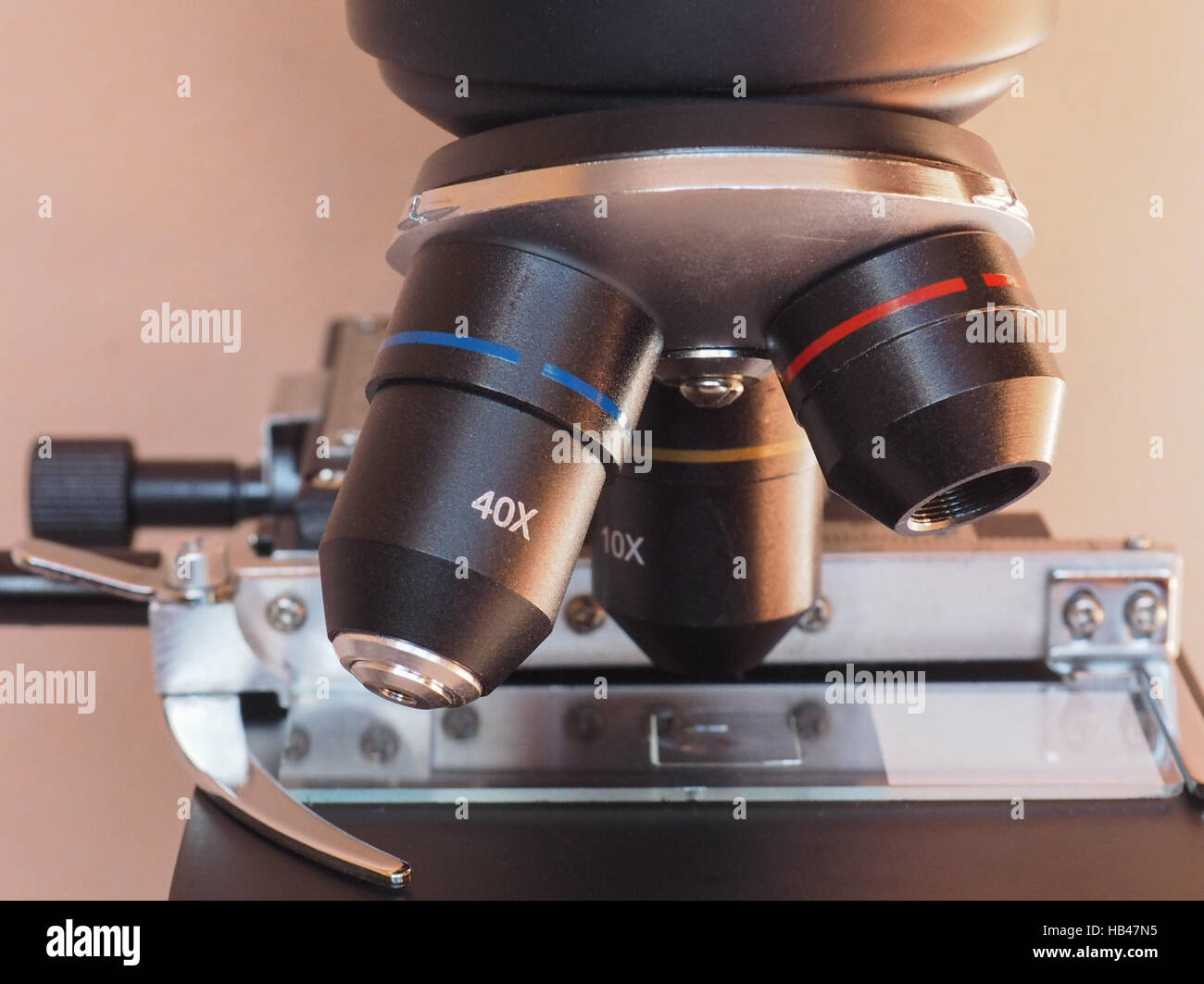 Light microscope detail Stock Photo - Alamy