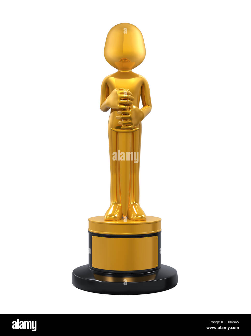 Golden Statuette Award Stock Photo - Alamy