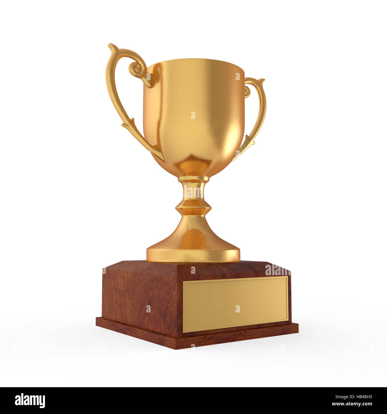 Presentation gold cup Cut Out Stock Images & Pictures - Alamy