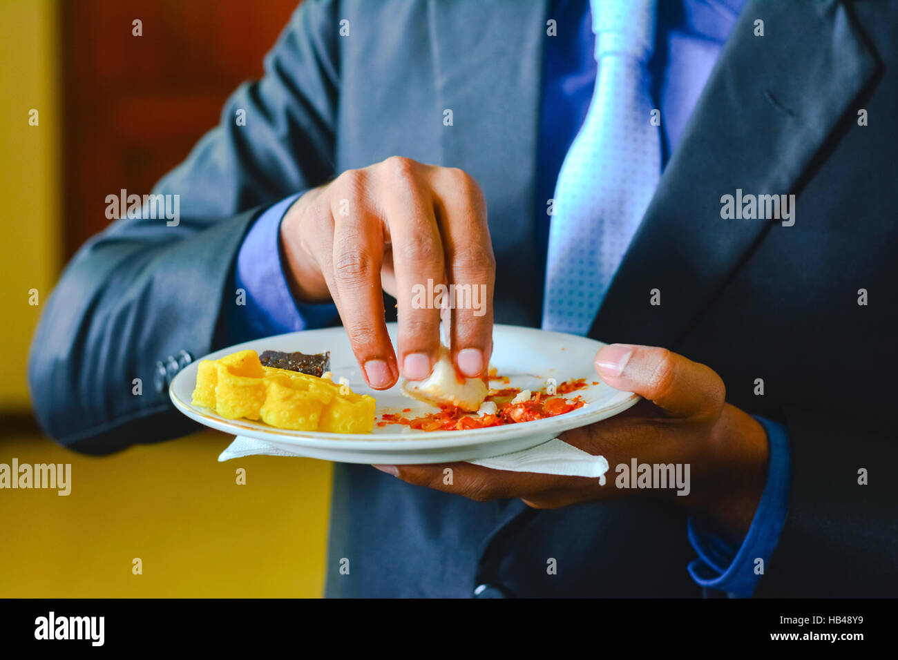Kiribath, The milk rice is a traditional Sri Lankan food Stock Photo ...
