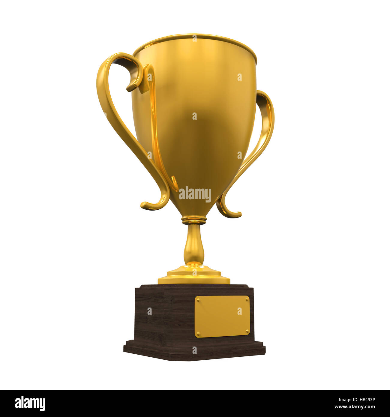 Gold Trophy Cup Stock Photo - Alamy