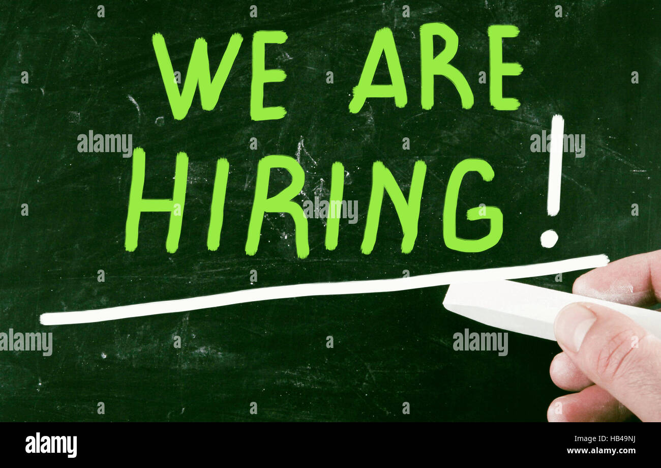 we are hiring Stock Photo - Alamy