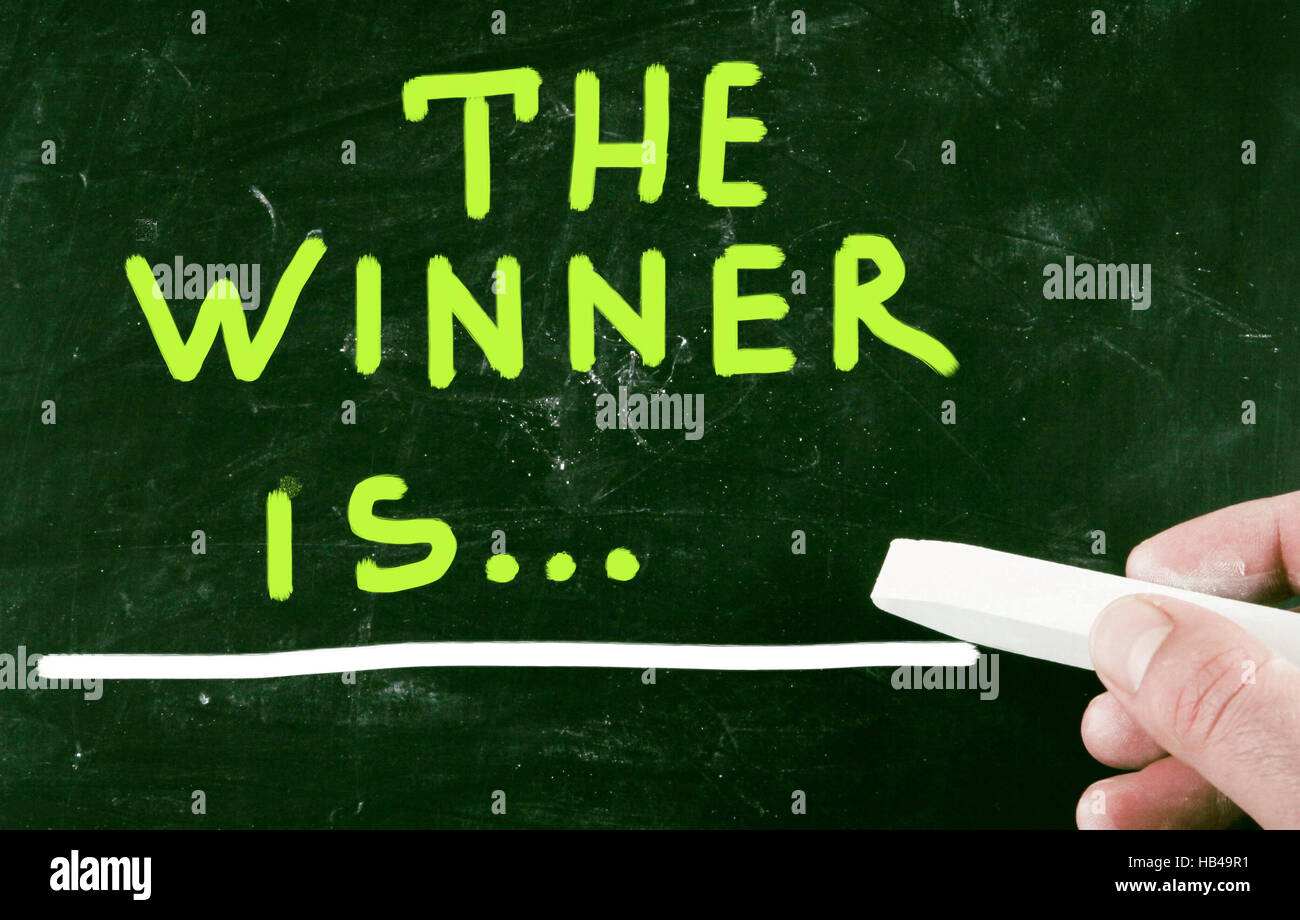 the winner is Stock Photo - Alamy