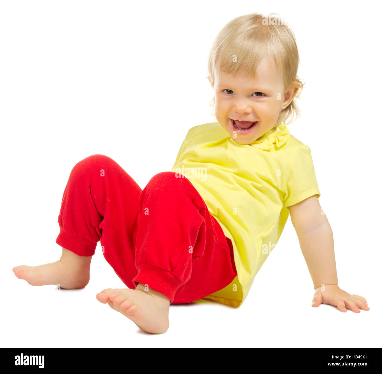 Little baby isolated on white Stock Photo - Alamy