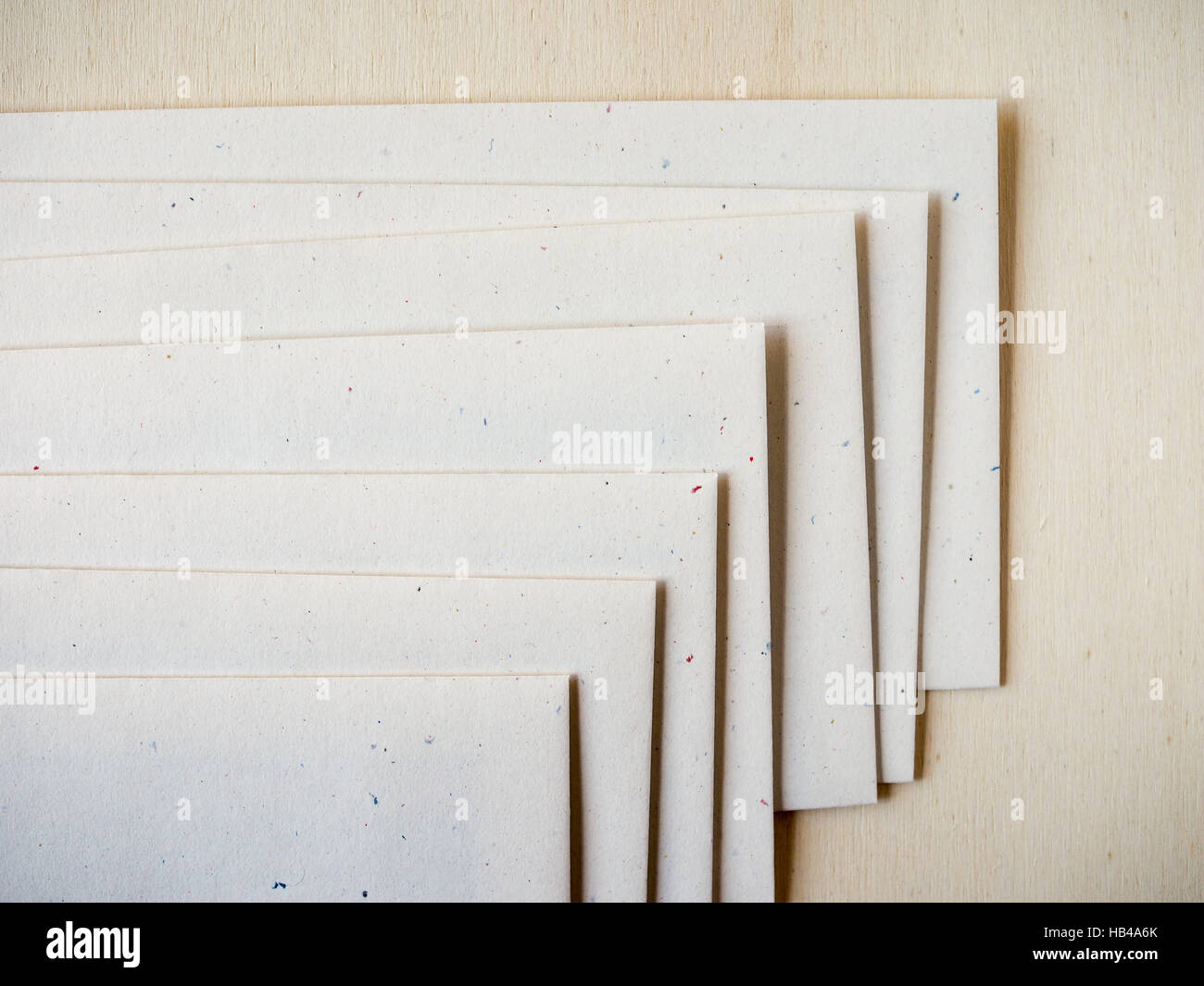 Letter envelope on wood table Stock Photo - Alamy