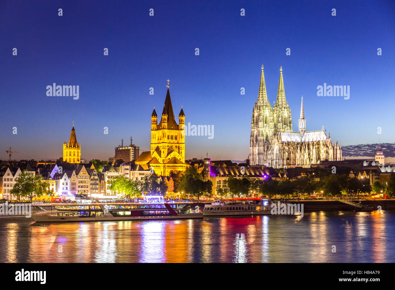 Cologne Cathedral River Rhine Stock Photo - Alamy
