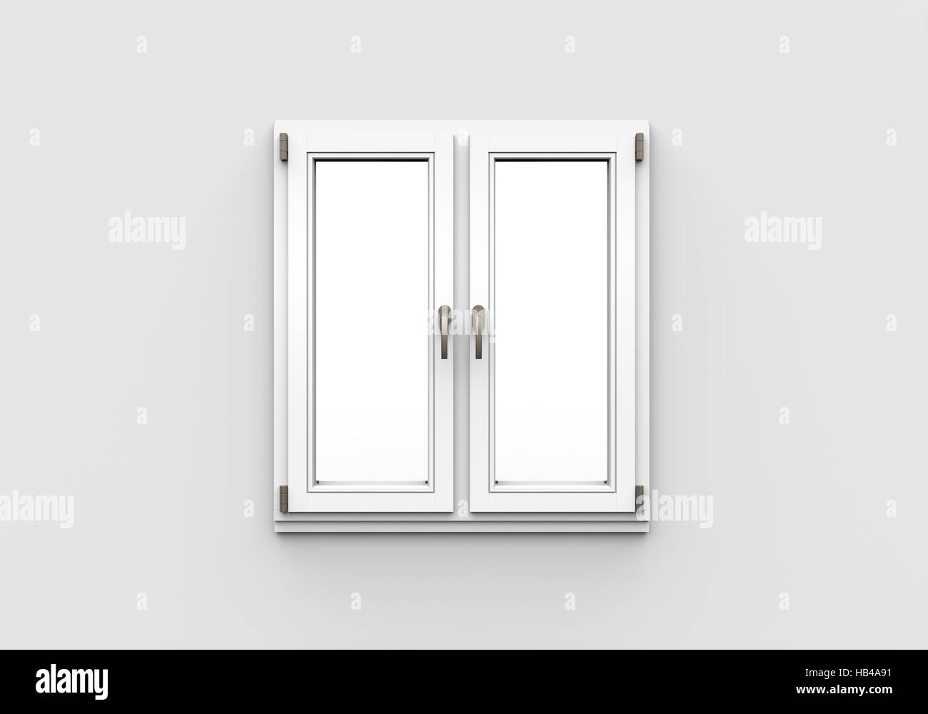 Closed window 3d render with view hi-res stock photography and images ...
