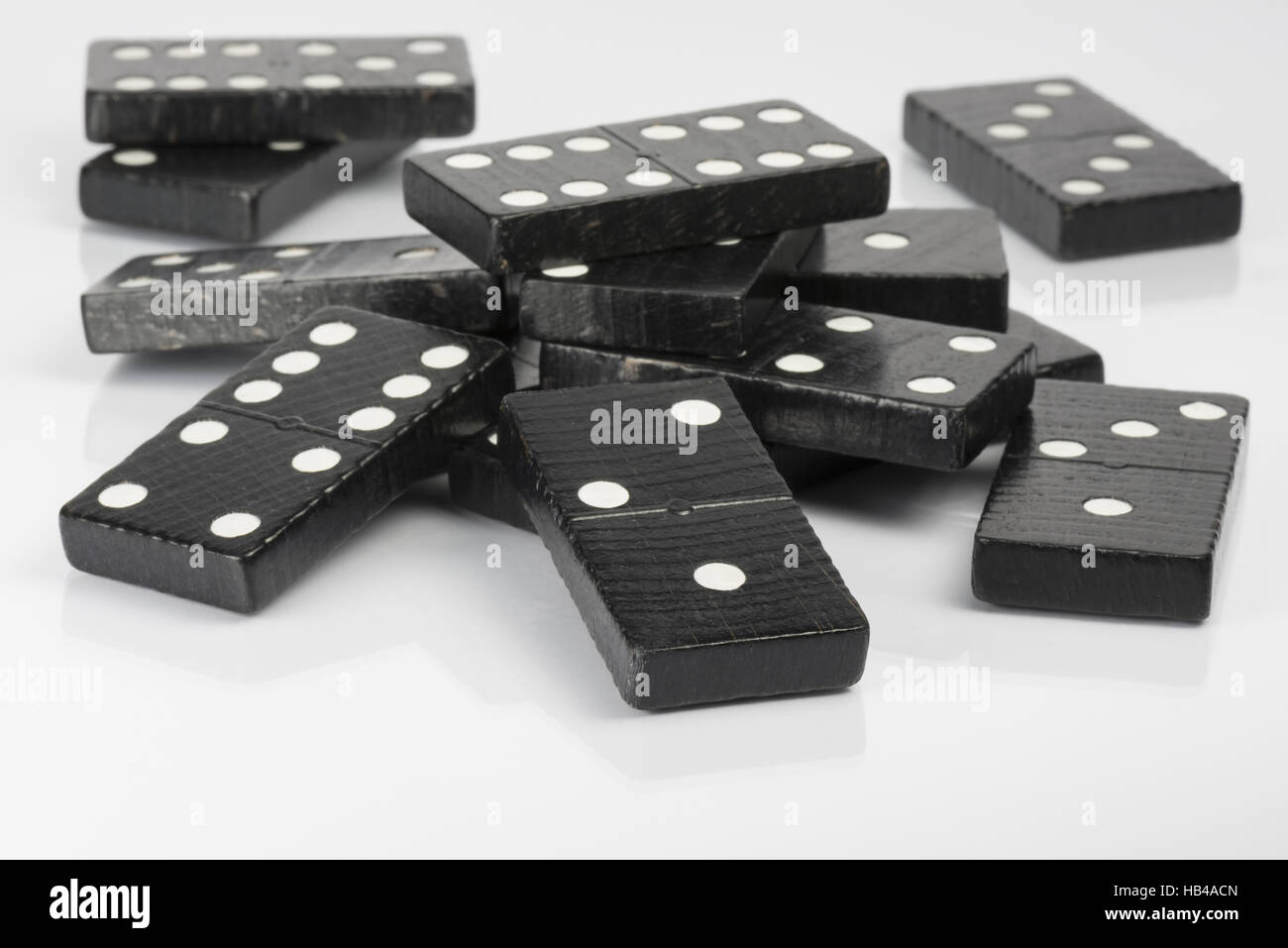 Black Domino bricks Stock Photo - Alamy