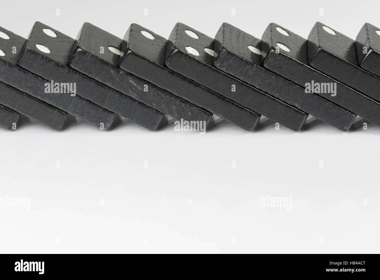 Black Domino bricks Stock Photo - Alamy