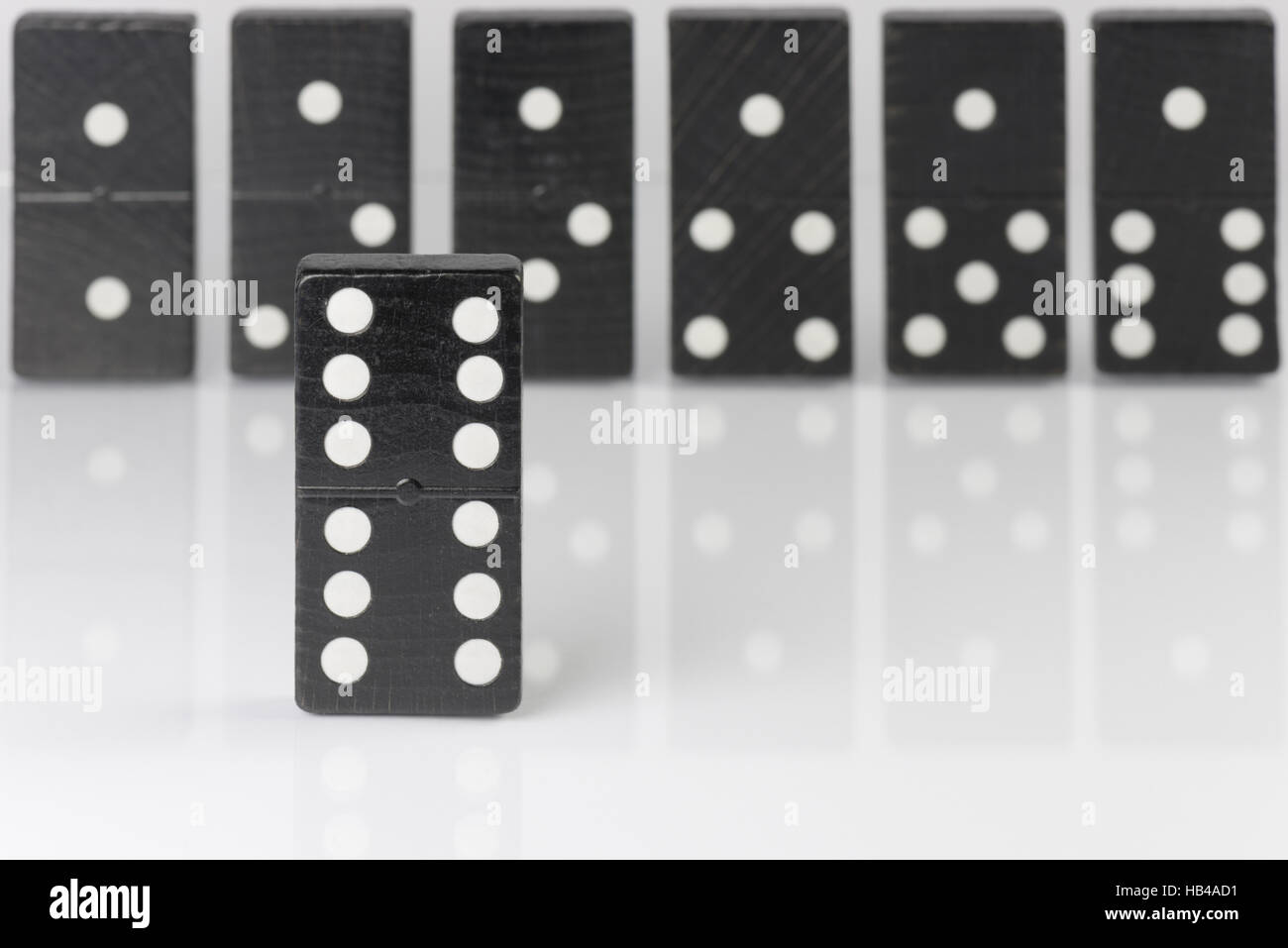 Black Domino bricks Stock Photo - Alamy