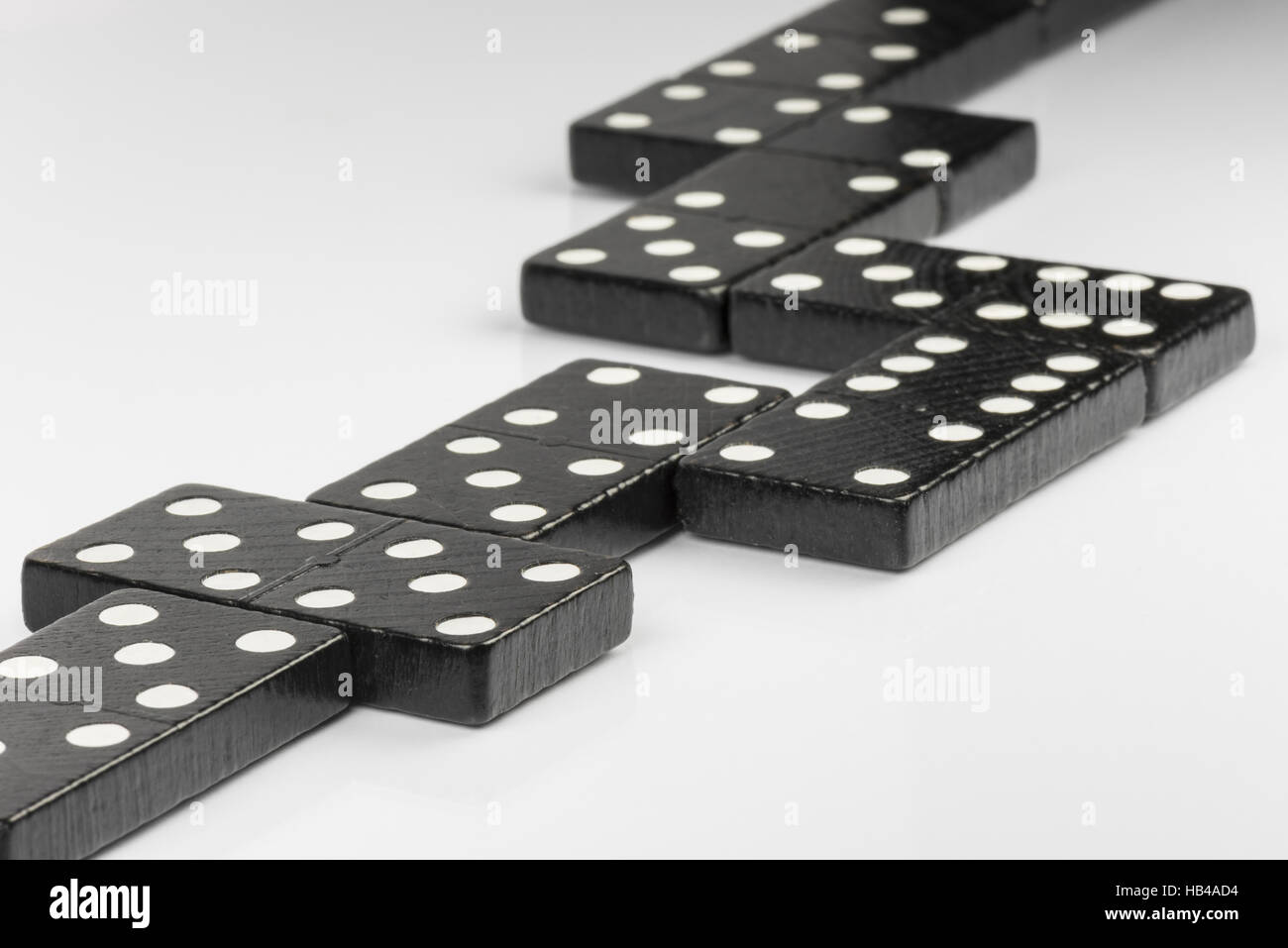 Black Domino bricks Stock Photo - Alamy