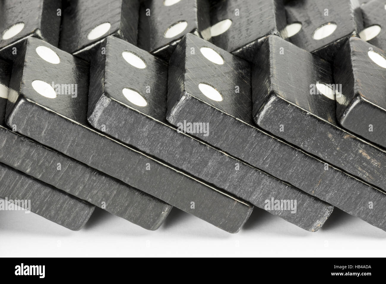 Black Domino bricks Stock Photo - Alamy