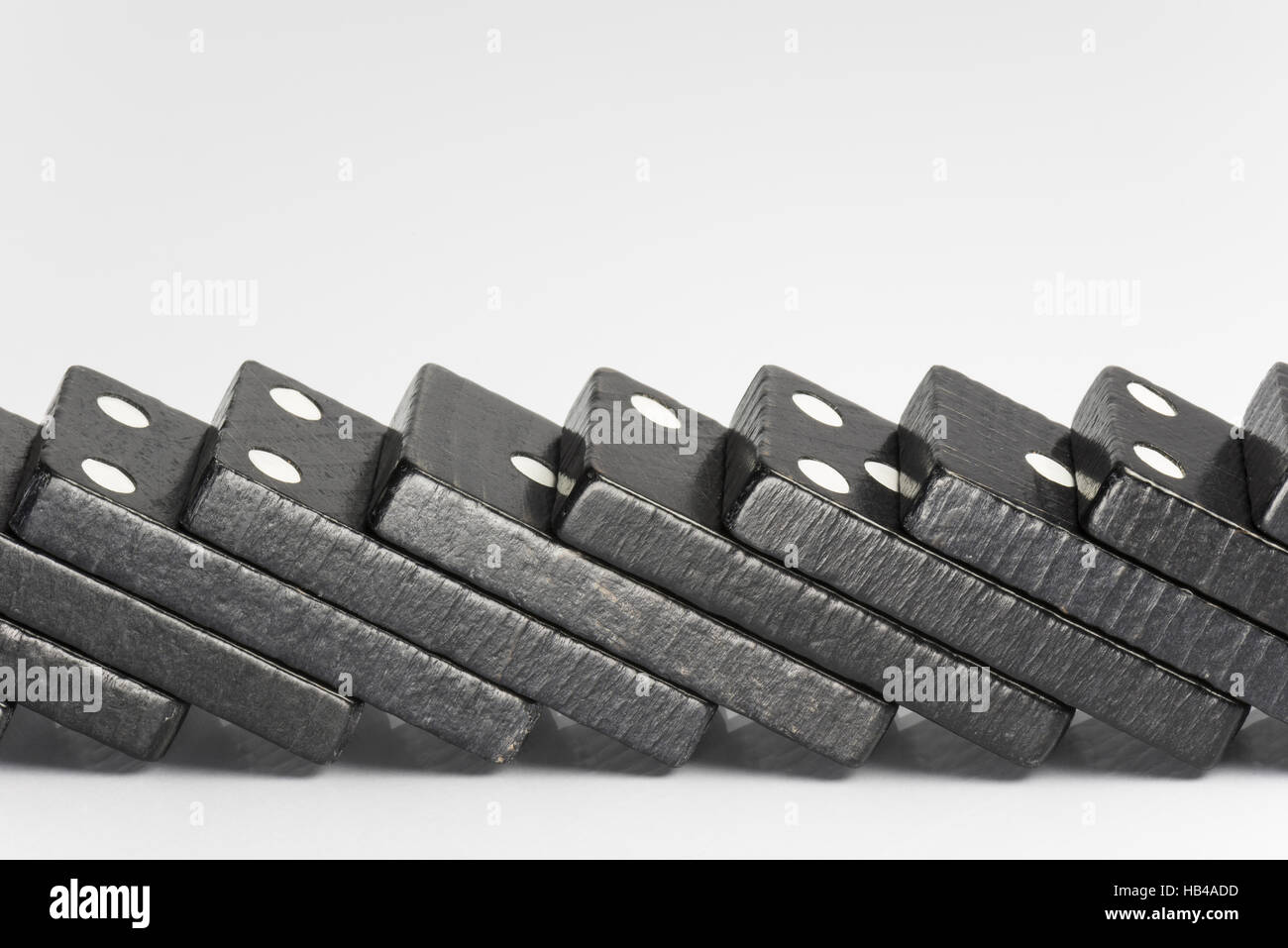 Black Domino bricks Stock Photo - Alamy