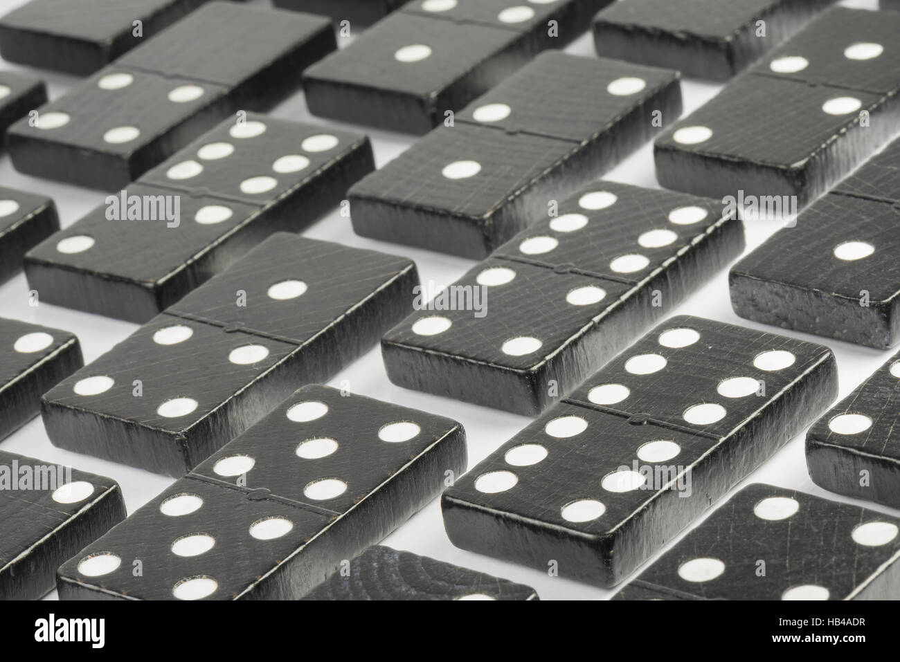 Black Domino bricks Stock Photo - Alamy