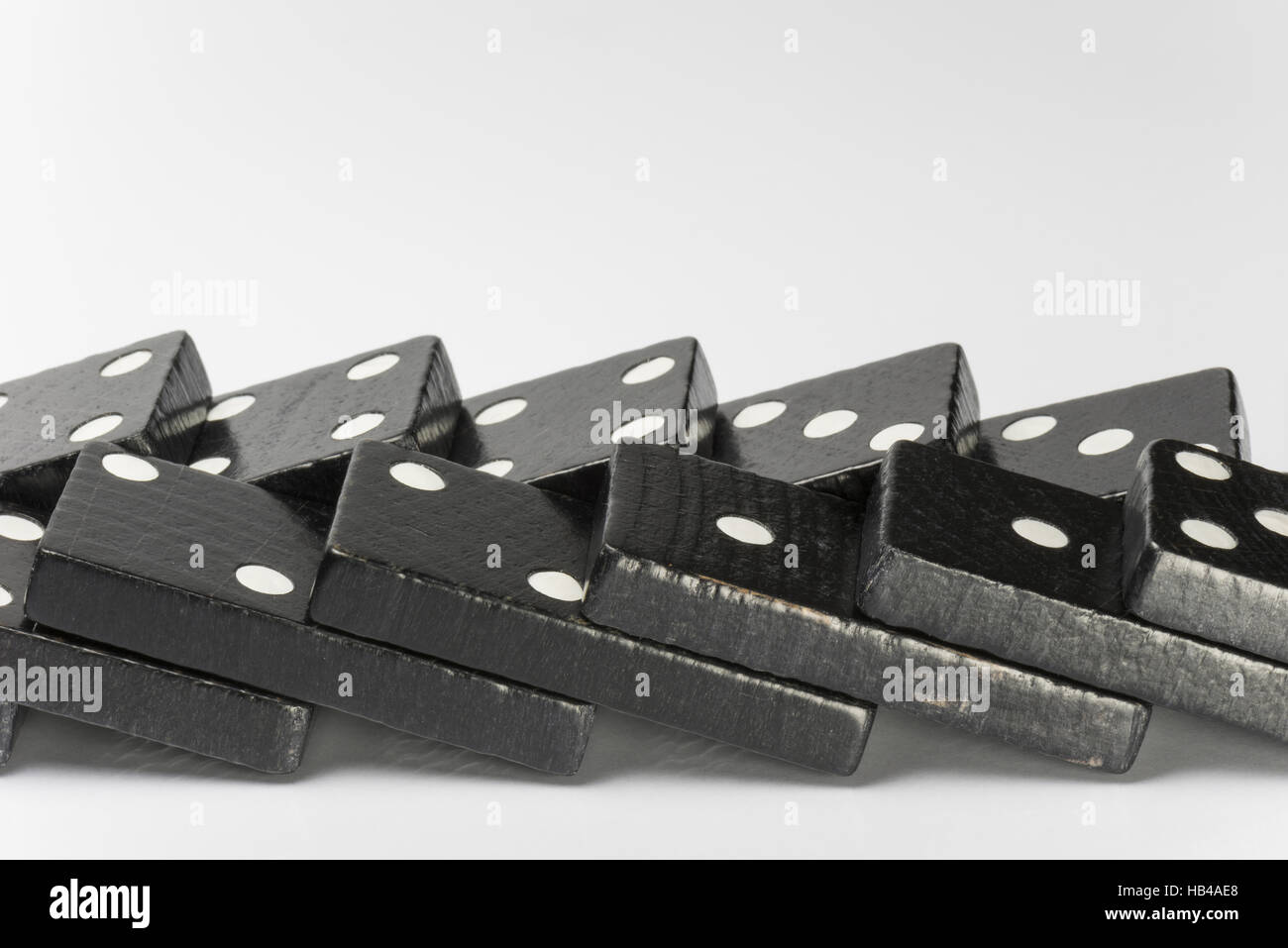 Black Domino bricks Stock Photo - Alamy