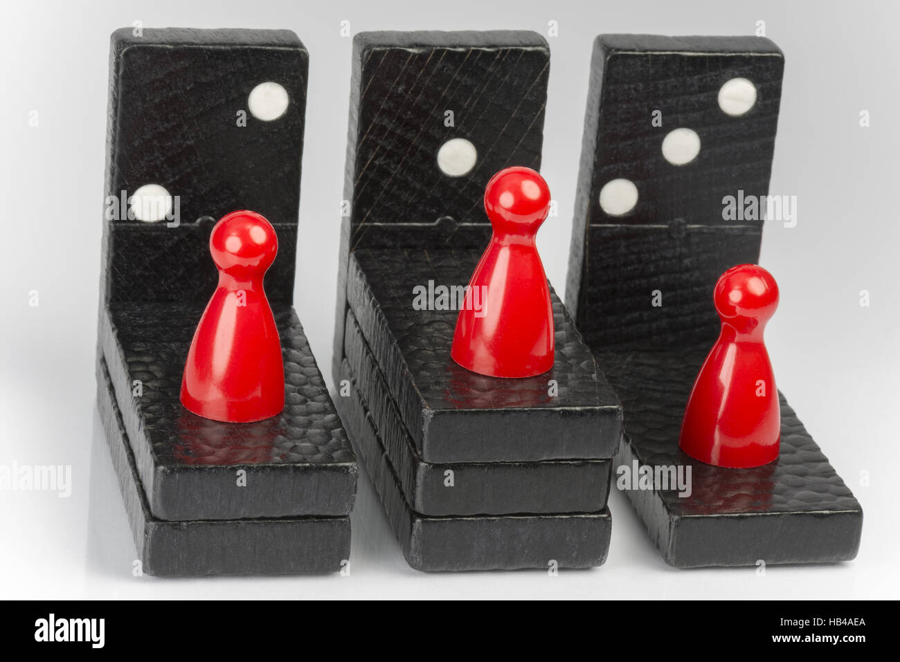 Black Domino bricks Stock Photo - Alamy